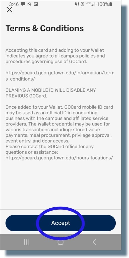 Setting up Mobile GOCard for Android | Identification Cards at ...